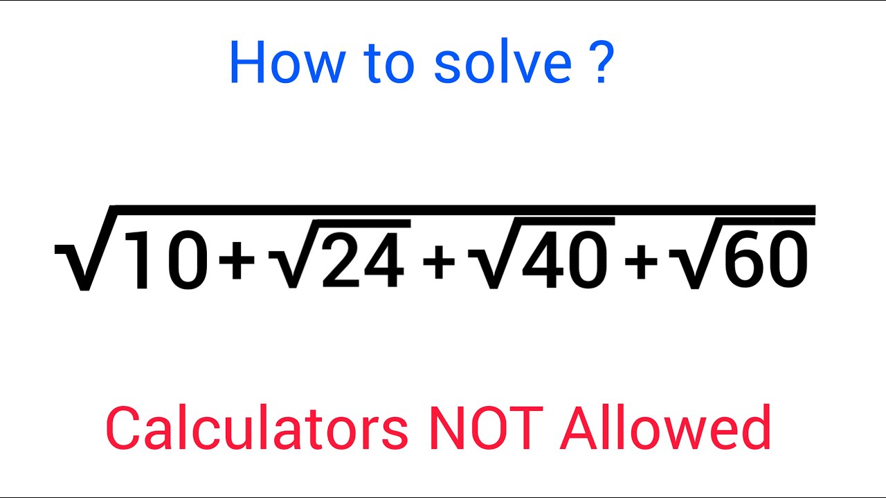 A Nice Radical Problem | Simplify Radical Expression | Math Olympiad Training