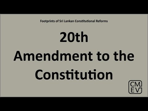 20th Amendment to the Constitution
