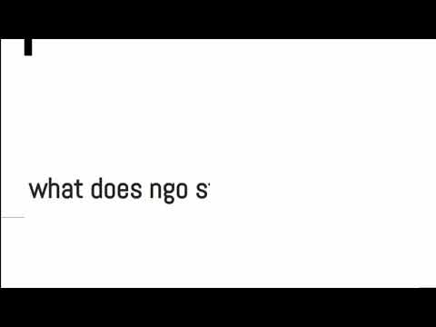 what does ngo stand for