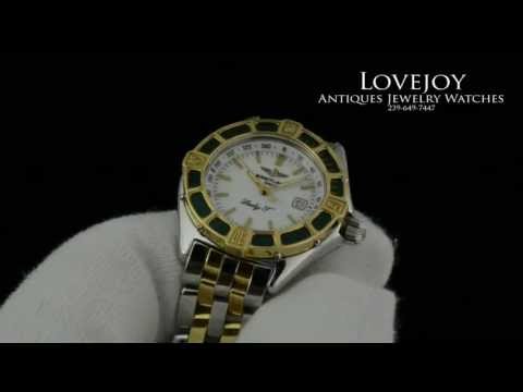 Breitling Lady J Watch 18k/SS Wristwatch D52065 Authentic Warranty