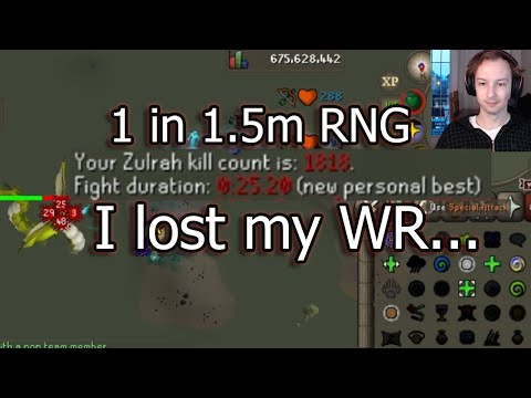 Zulrah 25.20 WR Analysis! - 1 in 1.5m Chance for These Hits!