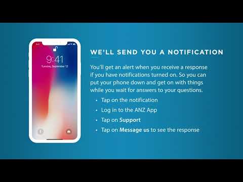 Message Us in the ANZ App