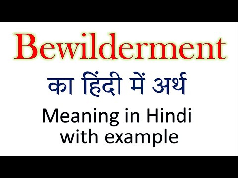 Bewilderment meaning in Hindi | Explained Bewilderment With Using Sentence
