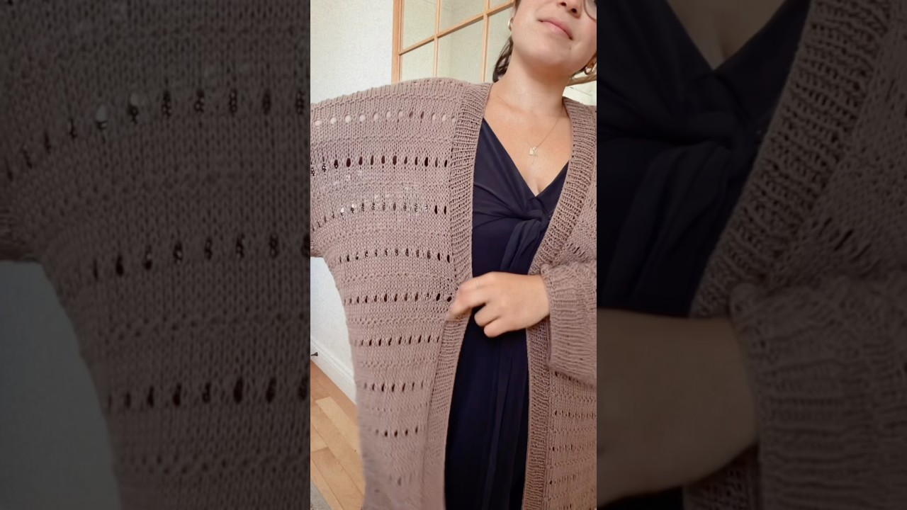 New FREE cardigan pattern! ✨ #knitting