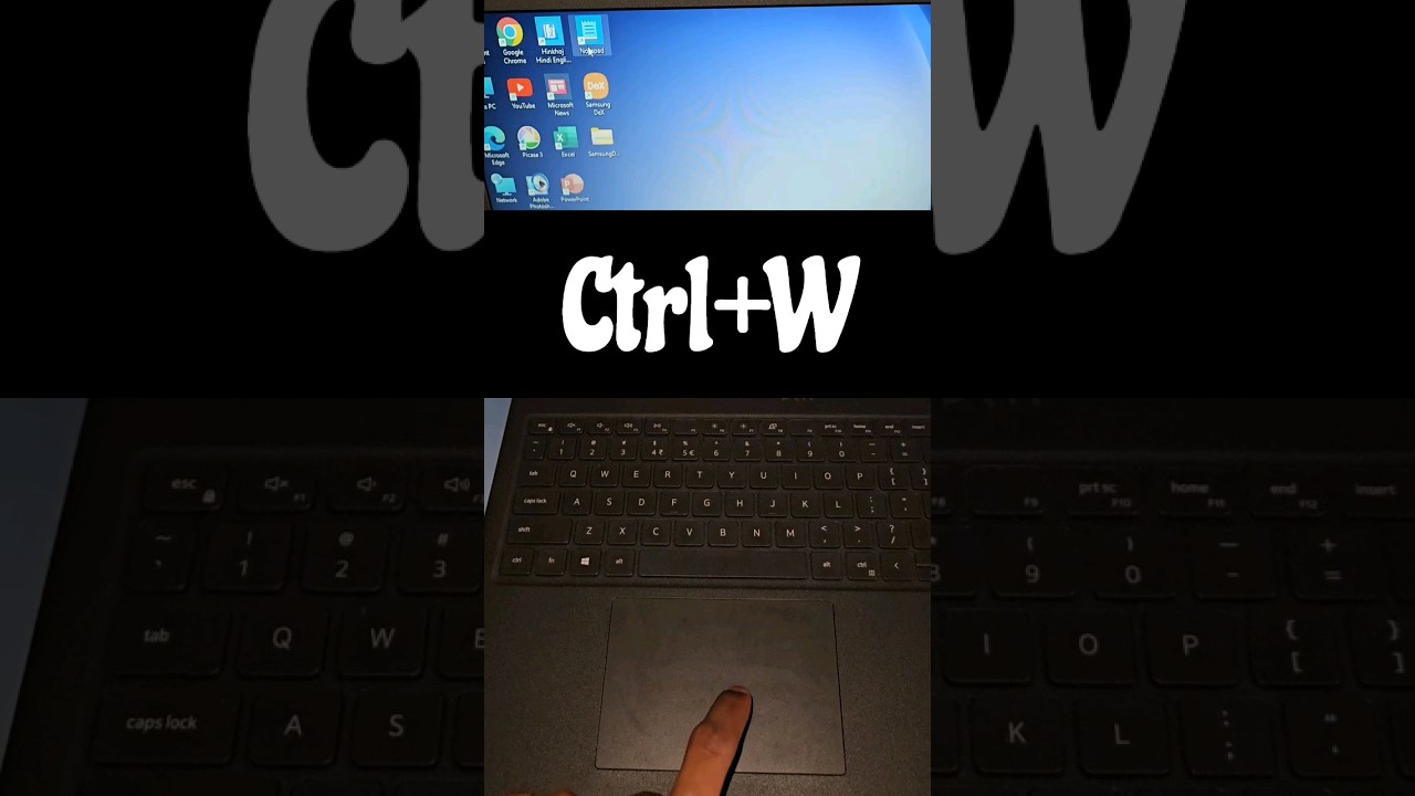 Ctrl+W shortcut key uses #laptop #short #close #active