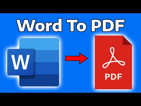 How To Convert Word Document to PDF Document