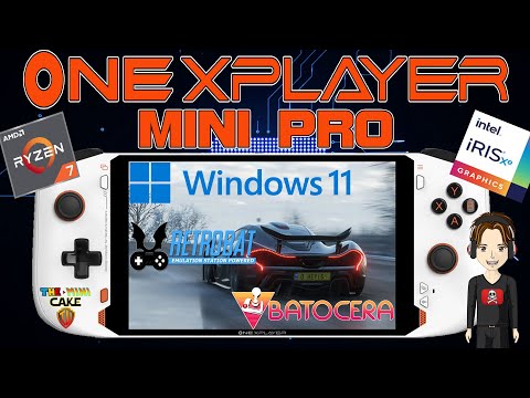 ONE X PLAYER MINI PRO AMD / INTEL BEST HANDHELD GAMING CONSOLE WIN 11 BATOCERA RETROBAT RETROGAMING