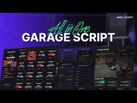 Advanced FiveM Garage System (QBCore, ESX, QBox) - Complete Vehicle Management Solution