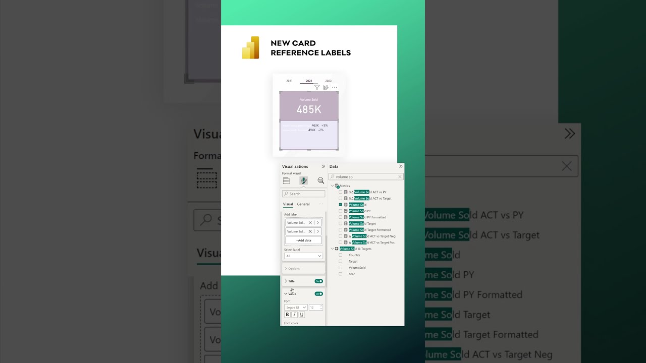 Power BI Update: Explore New Card & Reference Labels