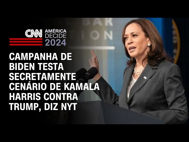 Campanha de Biden testa secretamente cenário de Kamala Harris contra ...