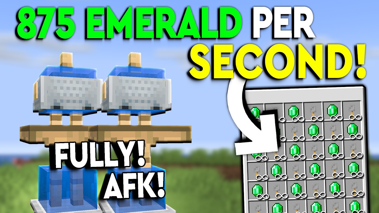 Minecraft BEST EASY Tripwire Hook + Emerald Farm 1.21! - Minecraft Builders