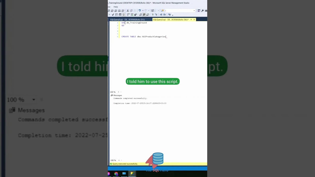 CREATING TABLE in  #sql #create #dataengineering #datascience  #dataanalytics #sqlserver  #data