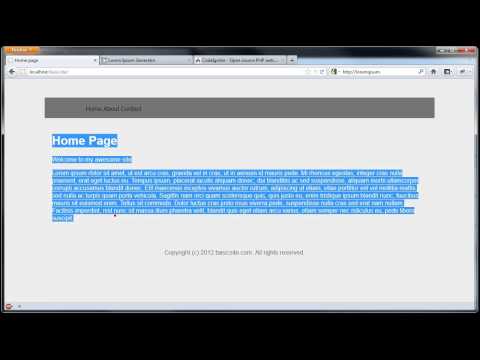 Learn CodeIgniter Tutorials | Building a Basic Website Multiple Page Loading Styling - Mind Luster