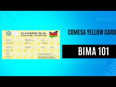 COMESA YELLOW CARD; The Motor Insurance Policy You Need To Drive Across The Border