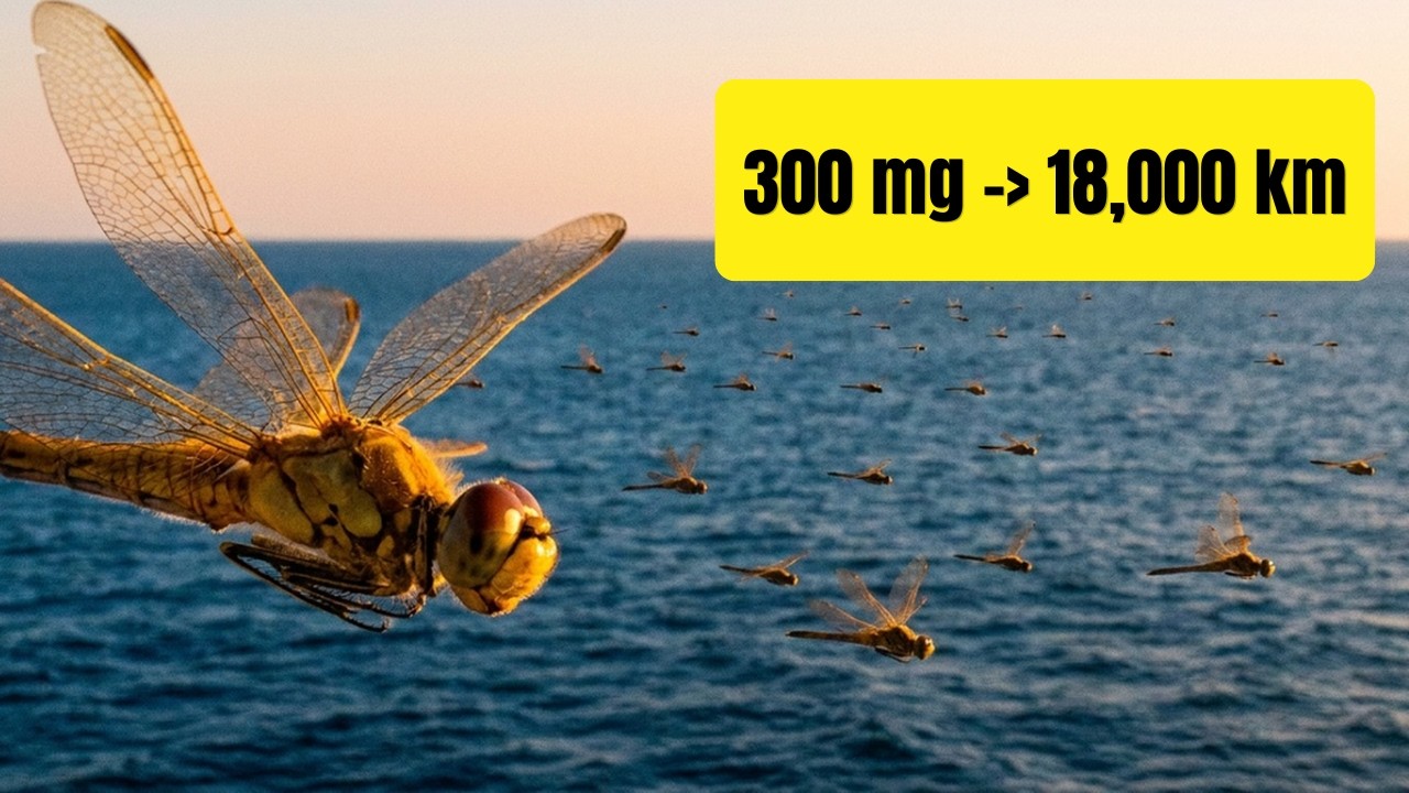It Weighs Less Than 1g — But Crosses the Ocean #dragonfly #nature