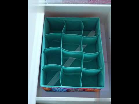 Drawer Organiser with 12 dividers for socks, under garments
