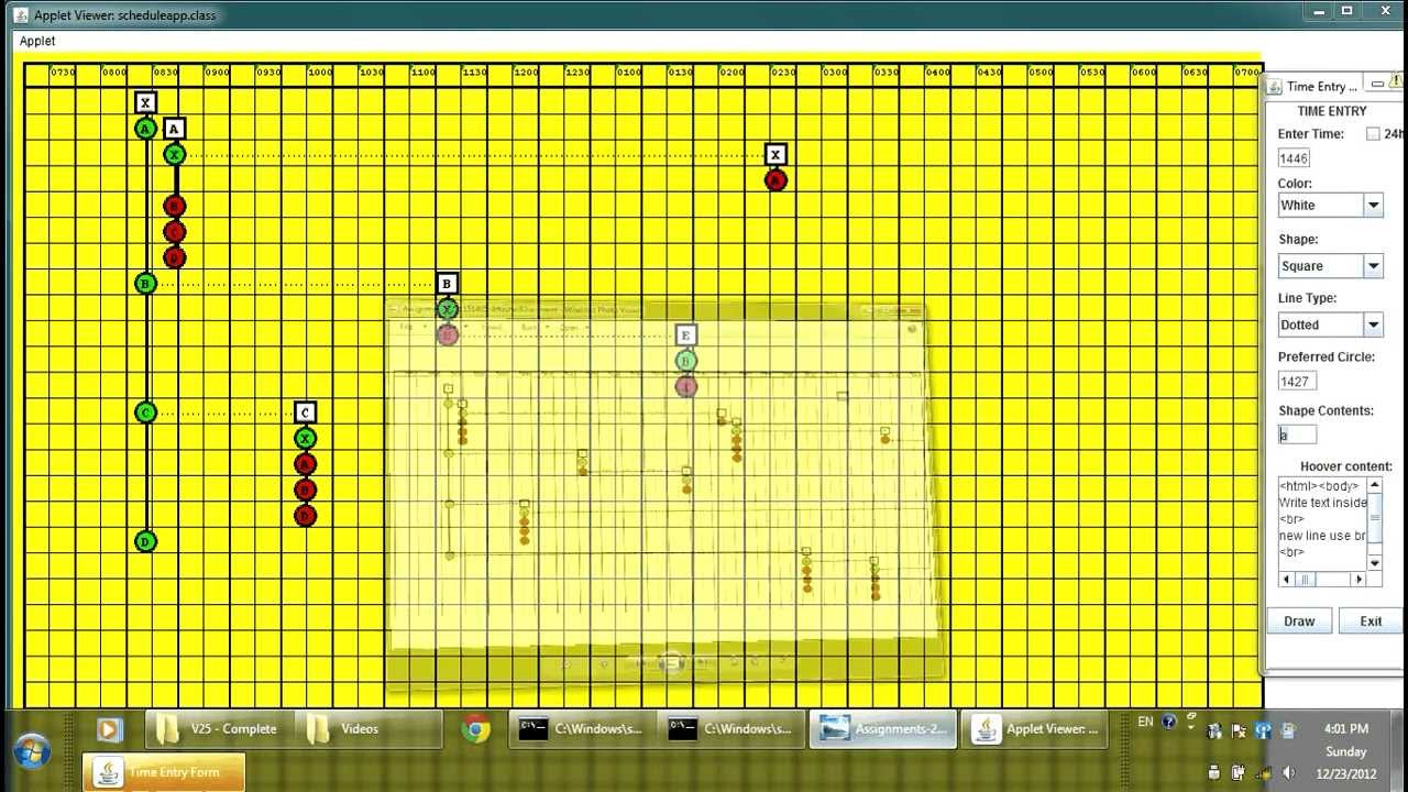 Final Applet Drawings in Java