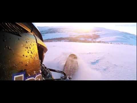 Beautiful riding with Arctic Cat ProClimb M1100 Turbo and Ski-doo Summit snowmobile