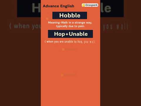 hobble - Advance English Vocabulary #shorts