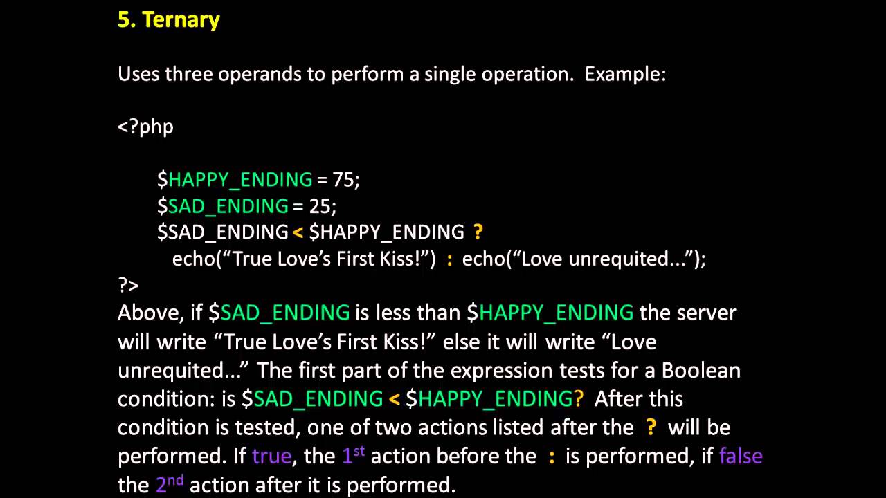 PHP - Operators and Precedence