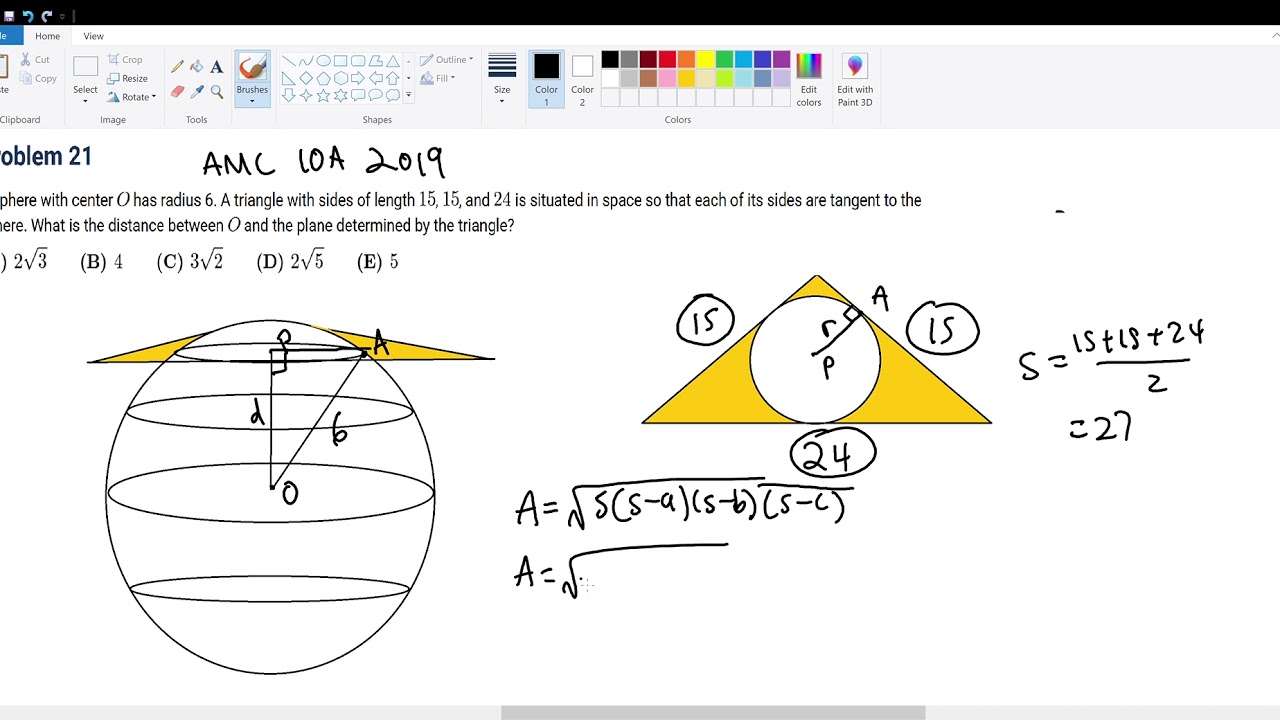 AMC 10A 2019 Problem 21