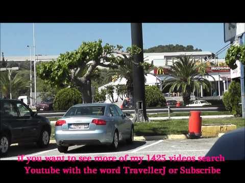 McDonald's restaurant on the highway between the cities of Corinth and Patras , Greece