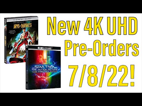 New 4K UHD Blu-ray Pre-Orders for 7/8/22!