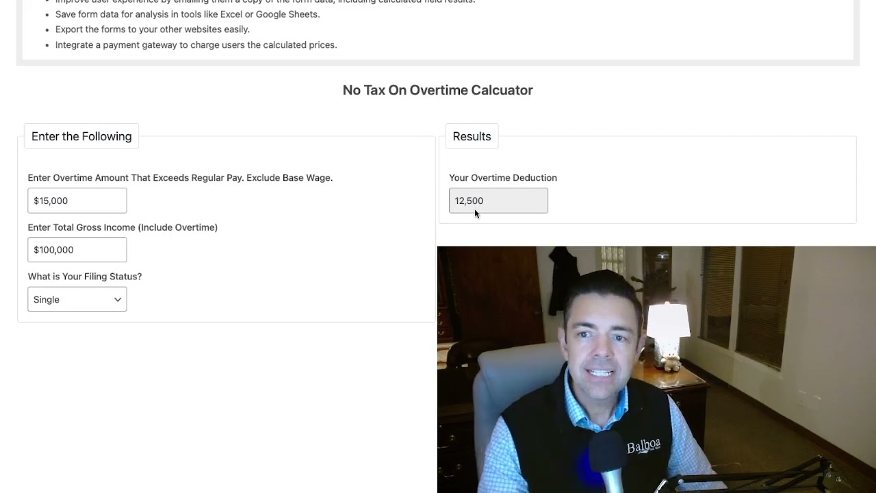 No Tax on Overtime (2026): How to Calculate the Deduction + Calculator