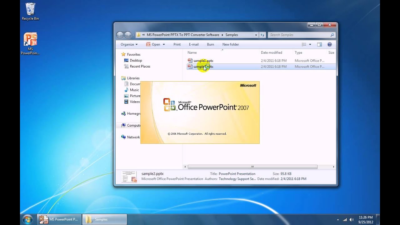 How To Use MS PowerPoint PPTX To PPT Converter Software