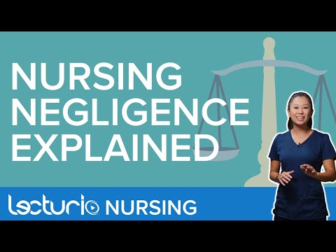 What counts as Negligence In Nursing Practice? | Lecturio Fundamentals of Nursing Theory