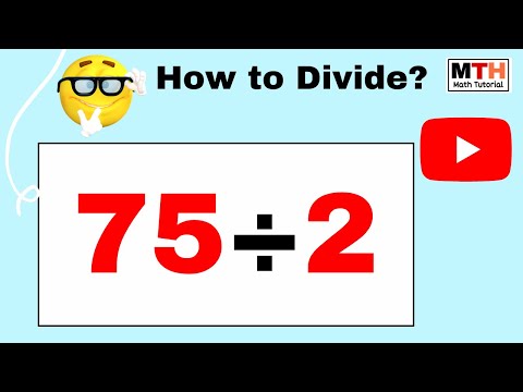 75 divided by 2 (75÷2) | How to divide 75 by 2 | Find 75/2