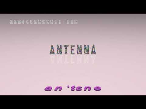antenna - pronunciation + Examples in sentences and phrases