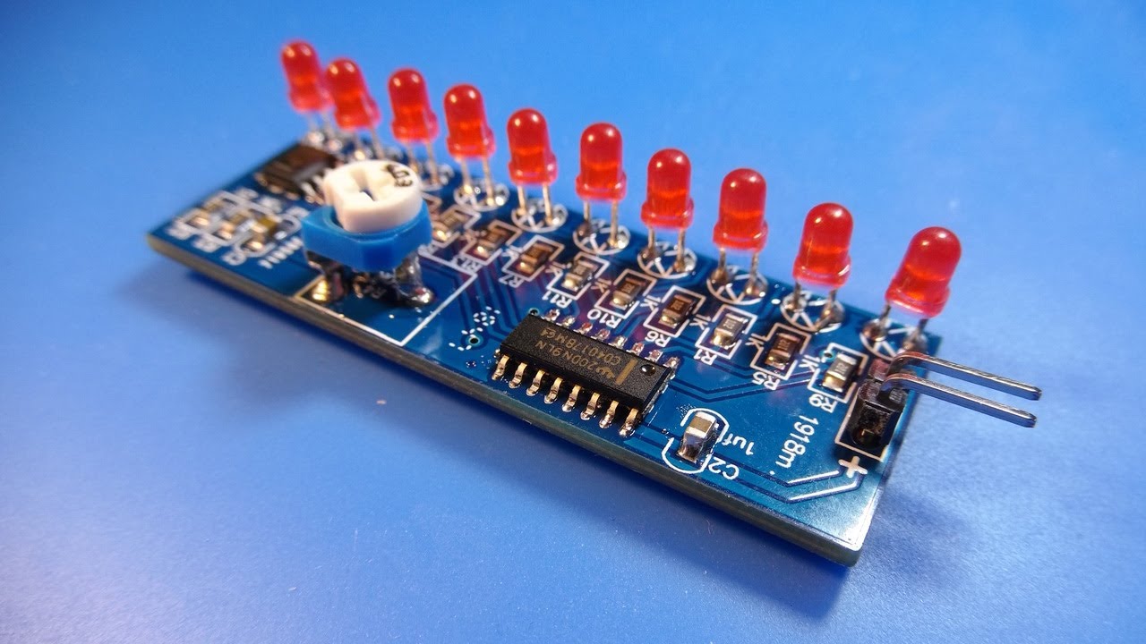 Running LED Chaser Kit – NE555+CD4017 SMD Build