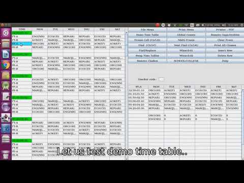 College Time Table (CTT) download | SourceForge.net