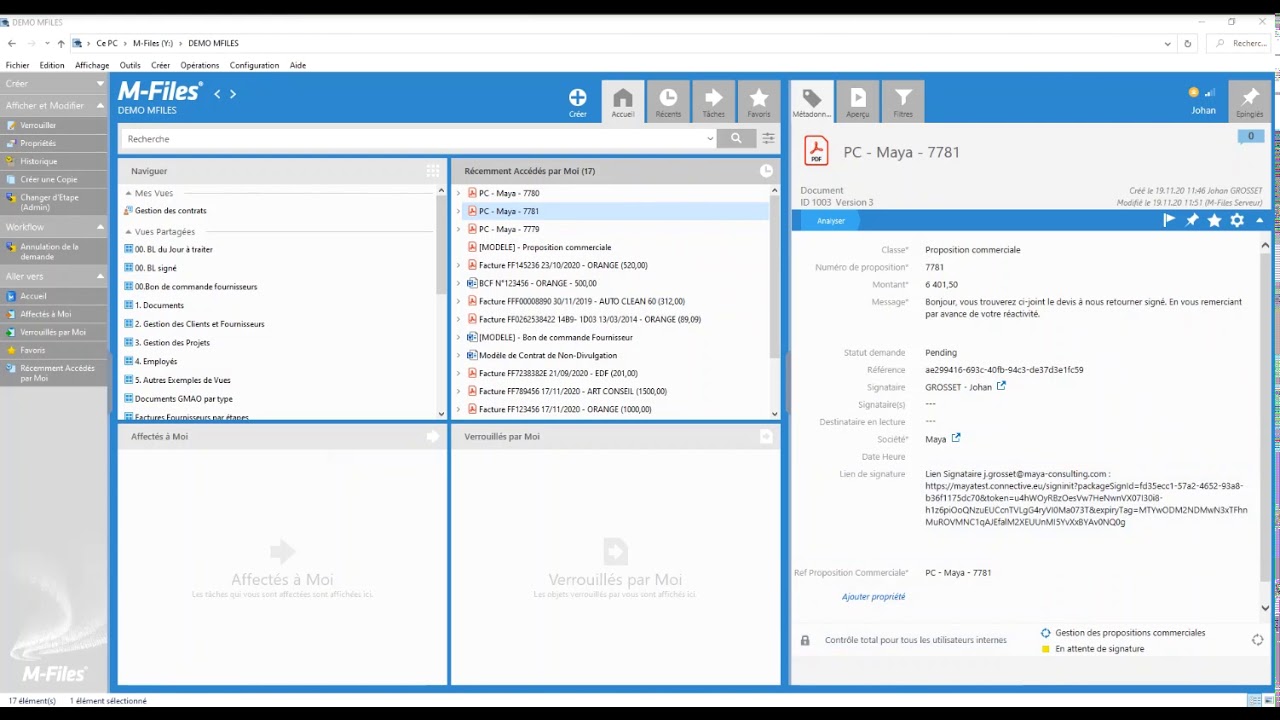 Integration Connective eSignatures in M-Files, by Maya Consulting
