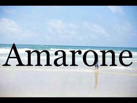 How To Pronounce Amarone🌈🌈🌈🌈🌈🌈Pronunciation Of Amarone