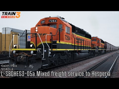 Steam Community :: Video :: L-SBDHES3-05a Mixed freight service to Hesperia - Cajon Pass - SD40 ...