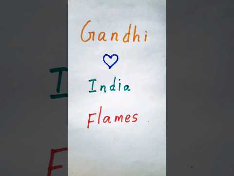 ASMR Gandhi - India 🇮🇳 flames #shorts #flames #gaming #trending #India #gandhi #asmr #art #subscribe