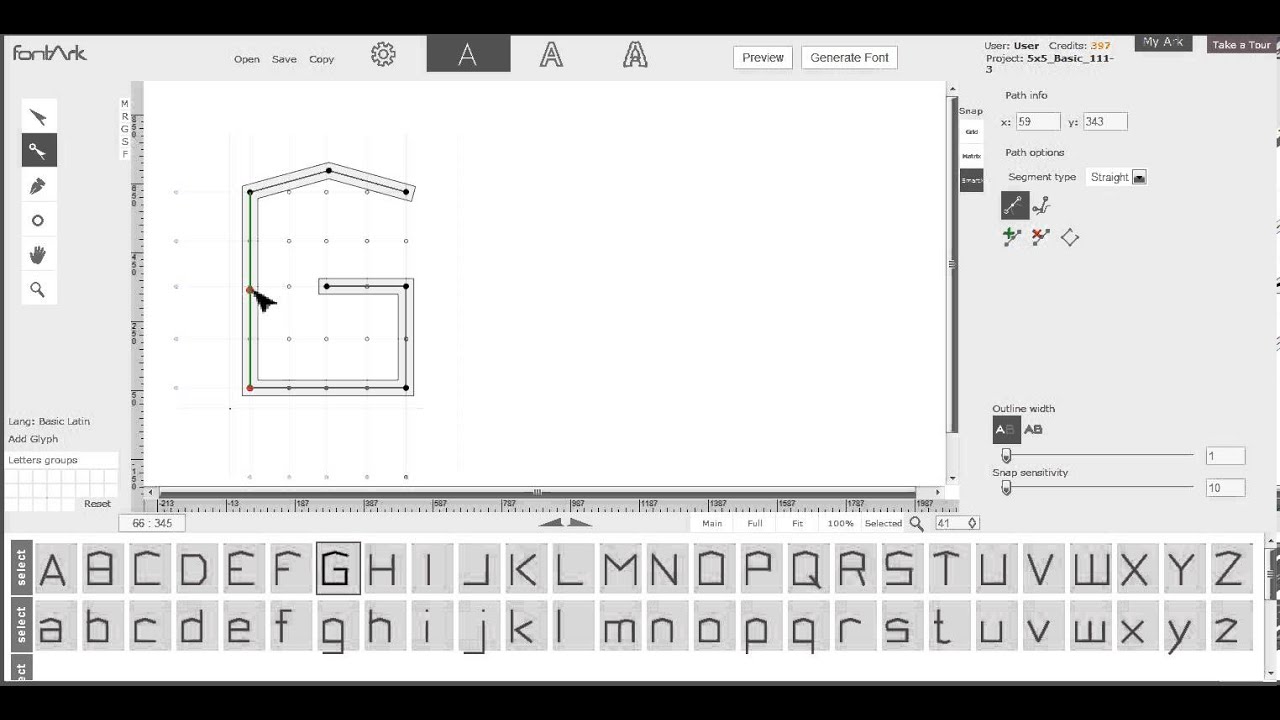 FontArk's basics - Adding Nodes