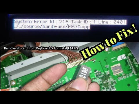 How to Fix: KORG Krome System Error Id: 216