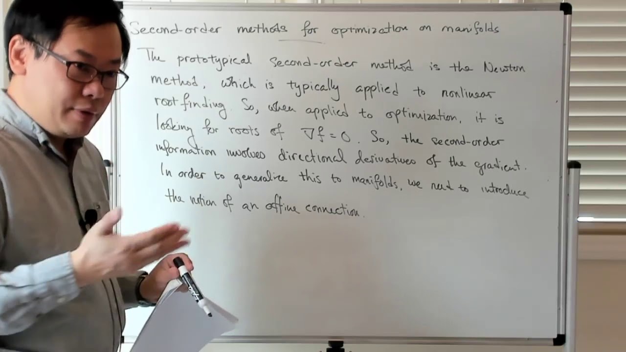 Second-order methods for optimization on manifolds