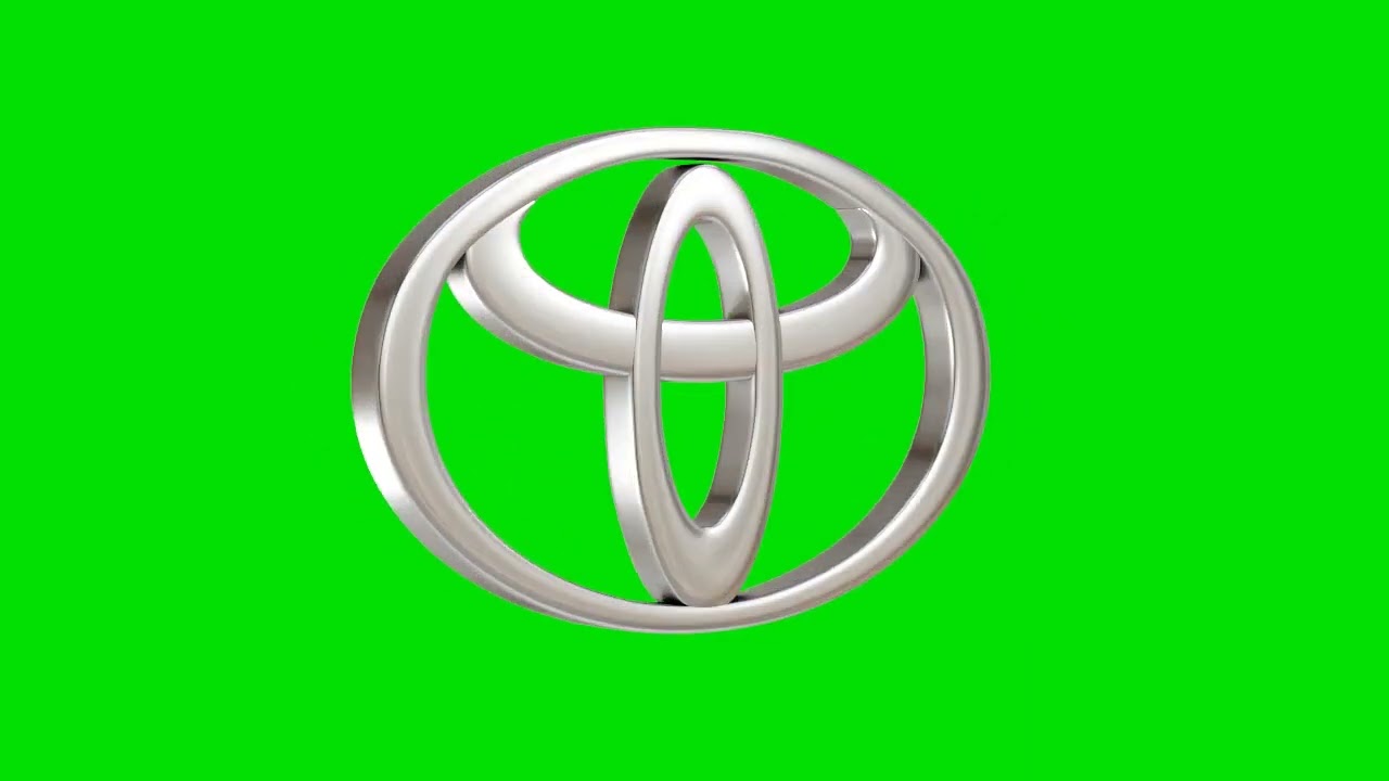 Toyota 3D Logo | Green Screen Background Video