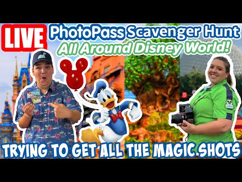 🔴Live: PhotoPass Scavenger Hunt at Disney World! - Cool Kid Summer 2025 - Disney World Livestream