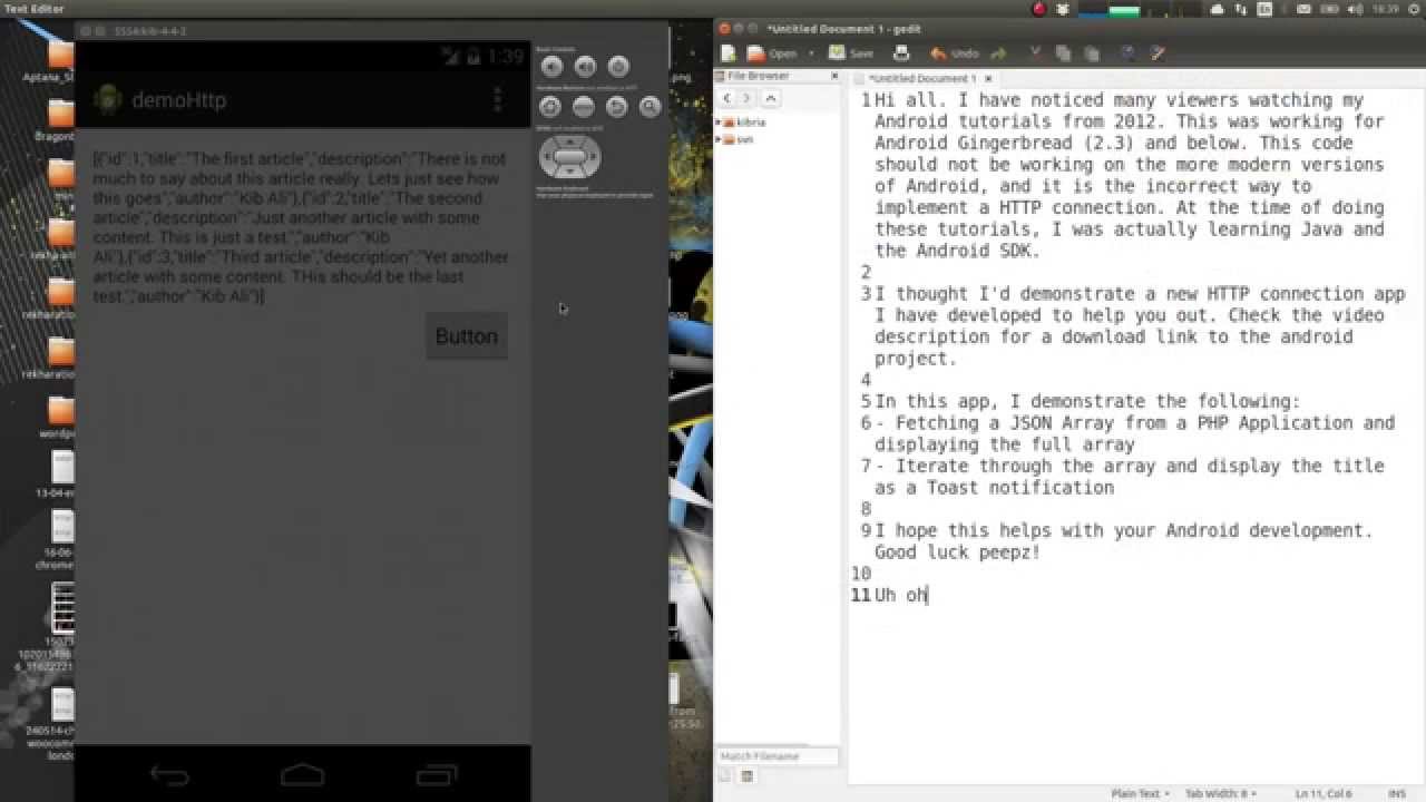 Android HTTP Connection Demo