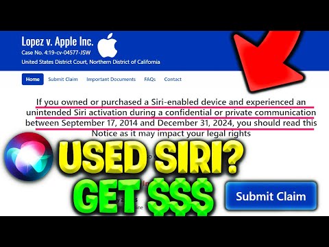 Apple Siri Settlement How to File Refund Claim ($95 Million Lawsuit)