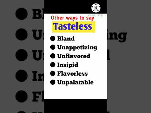 Other ways to say " Tasteless " in English | Increase your vocabulary #Ieltsshorts
