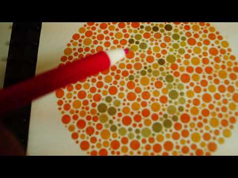 Ishihara plates color blindness