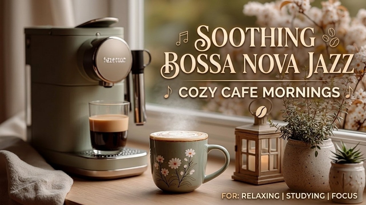 Cozy Spring Jazz ☕ Bossa Nova Piano for Study, Work & Peaceful Café Vibes