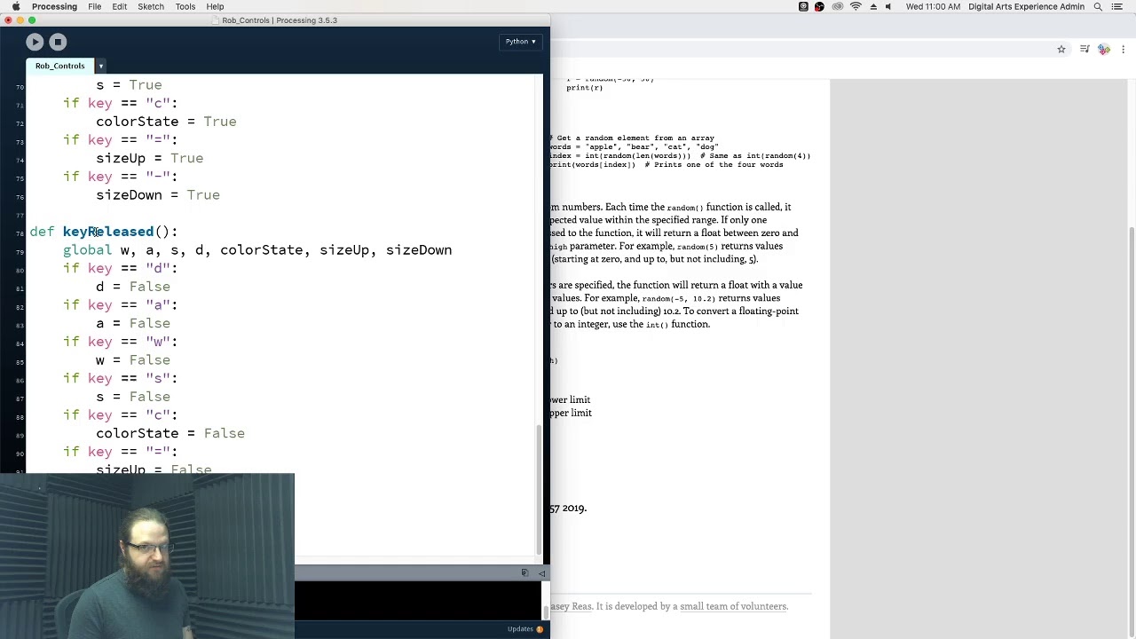 Rob Creates Controls in Processing with Python