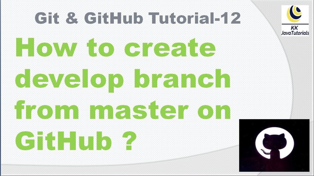 How to create develop branch from master on GitHub ? ||  Git }} GitHub || Create Branch using Git